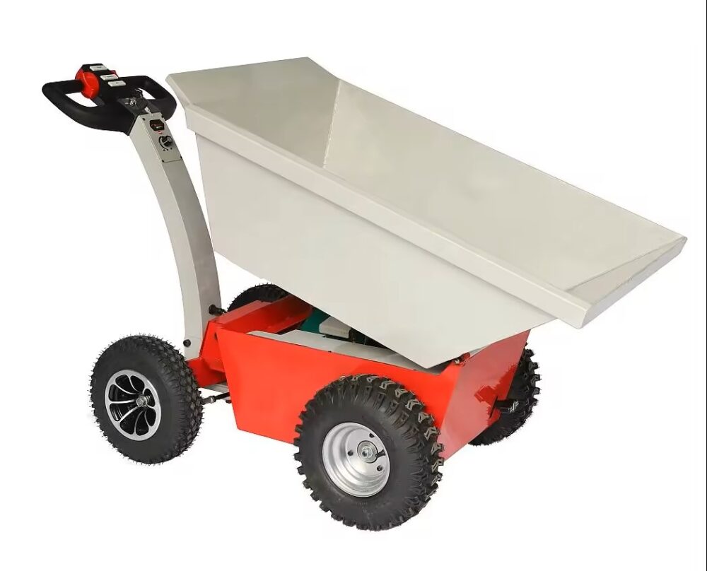 Electric Dump Trolley for Garden Working or Materials Transportation ...