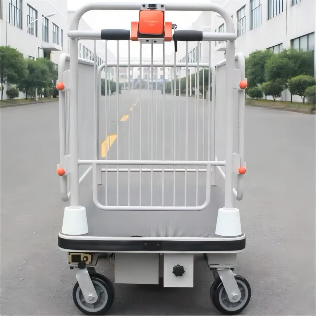 Electric Platform Trolley With Shelf - Shareman (Xiamen) Mechanical ...